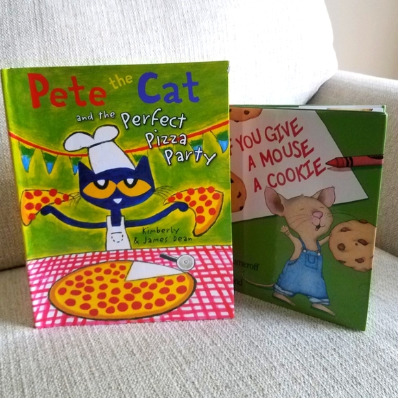 Other | Pete The Cat Pizza Party Book And If You Give A Mouse A Cookie ...